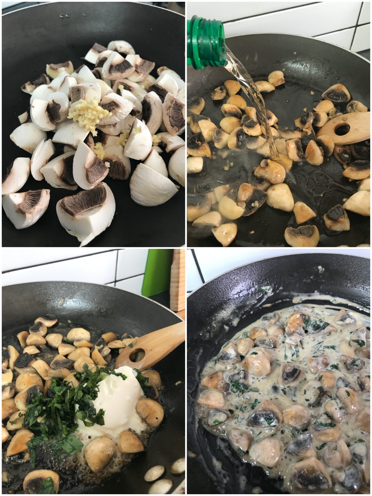 Champignons sautés au basilic – Torchons & Serviettes