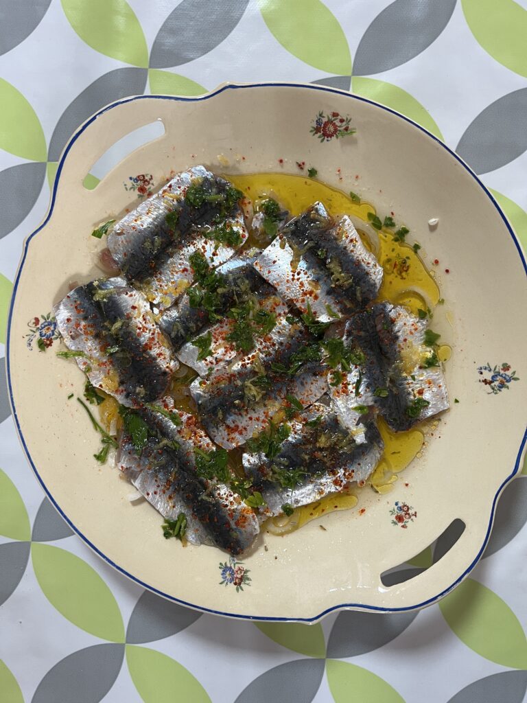 Sardines crues marinées – Torchons & Serviettes